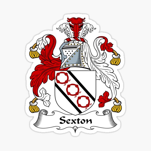 "Sexton " Sticker by HaroldHeraldry | Redbubble