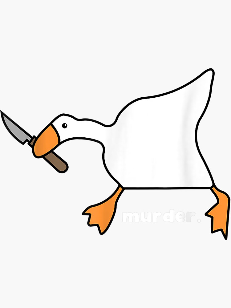 "Untitled Goose Game Murder" Sticker for Sale by pegle | Redbubble