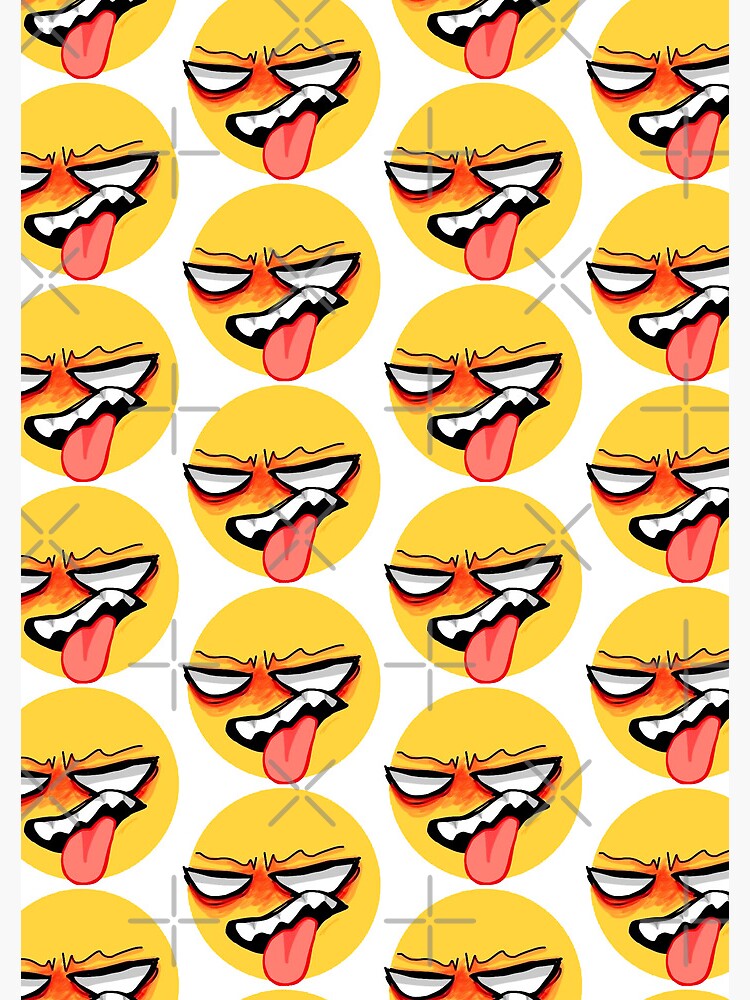 "Angry Cursed Emoji TikTok MEME Face" Spiral Notebook for Sale by ...