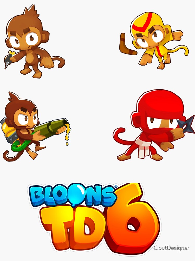 "Towers Pack 1 - BTD6" Sticker for Sale by CloutDesigner | Redbubble