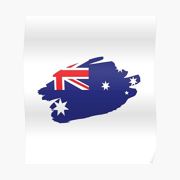 "Flag of Australia -australian flag" Poster for Sale by Iloveflags ...