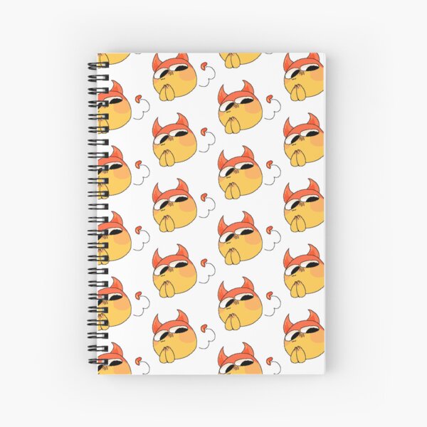 "CUTE Devil Cursed Emoji TikTok MEME Face" Spiral Notebook for Sale by ...