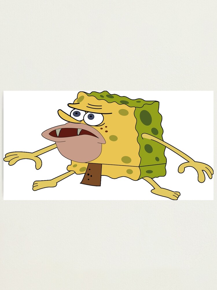 "Caveman Spongebob" Photographic Print for Sale by jasonamato | Redbubble