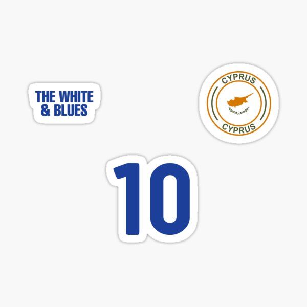 "Cyprus National Football Team Soccer Retro The White and Blues ...