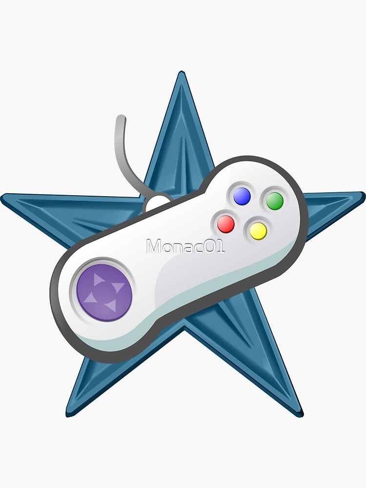 "Cartoon controller" Sticker for Sale by Monac01 | Redbubble