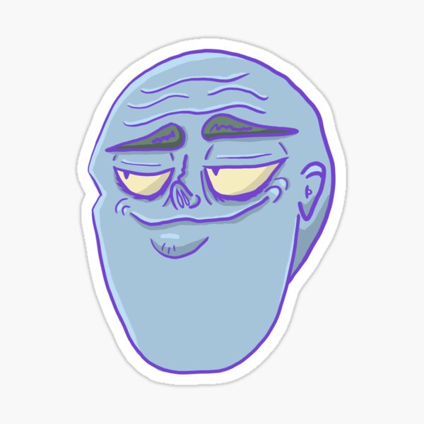 "smug" Sticker for Sale by Earth2Nic | Redbubble