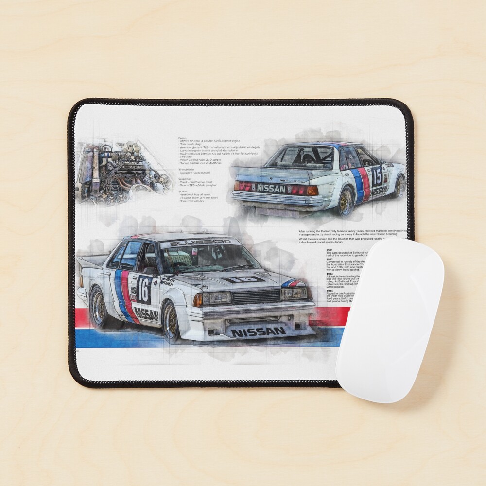 "Nissan Bluebird Turbo" Poster for Sale by Stuart Row | Redbubble