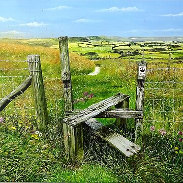 "Summer Days and Pathways" Art Print for Sale by Paula Oakley | Redbubble