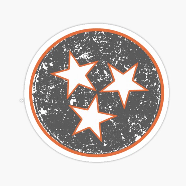 "Tennessee Tri Star " Sticker by Cgcaudill | Redbubble