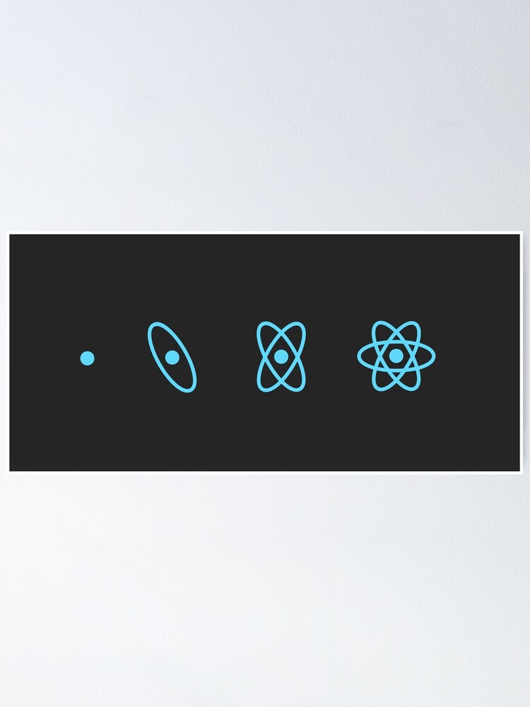 "React JS Logo" Poster for Sale by hipstuff | Redbubble