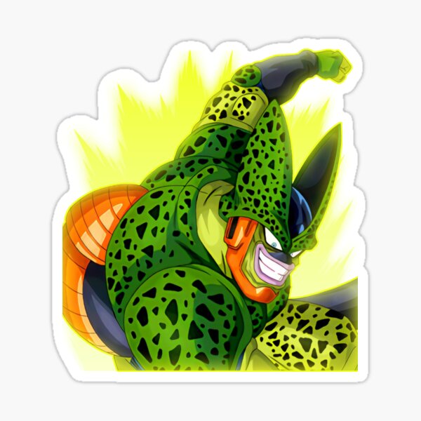 "Train Insaiyan Semi Perfect Cell" Sticker for Sale by wickeddesigns1 ...