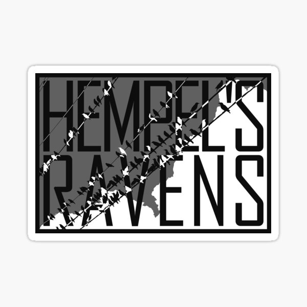 "Hempel's raven paradox" Sticker for Sale by HolophraseD | Redbubble