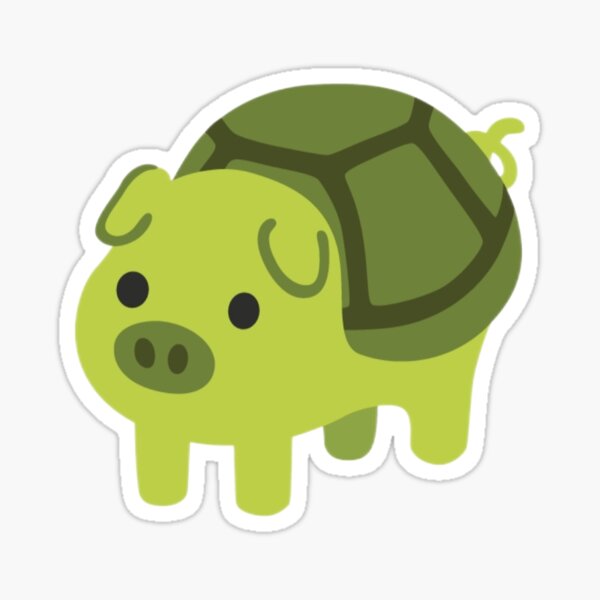 "Turtle Pig" Sticker for Sale by ajrodz | Redbubble