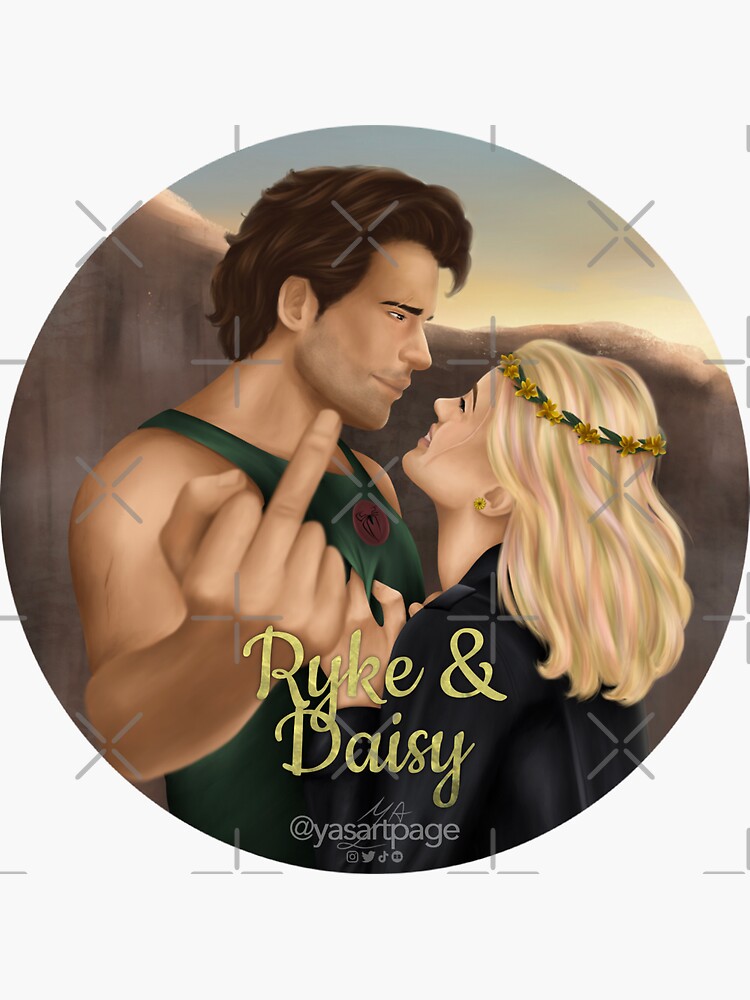 "Daisy and Ryke" Sticker for Sale by yasartpage | Redbubble
