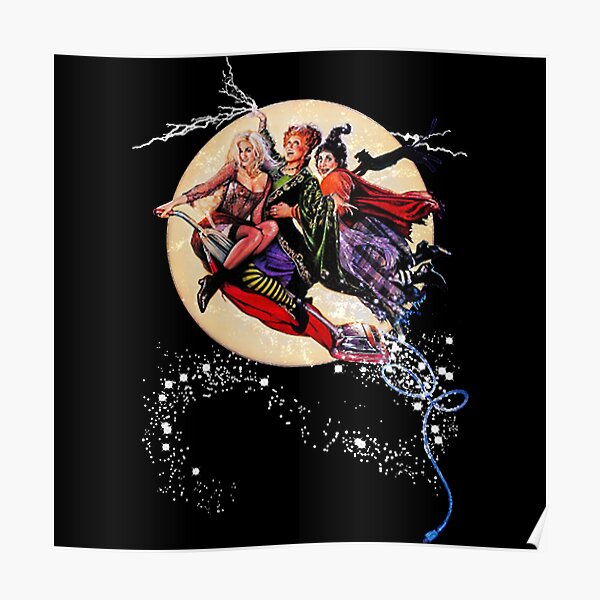 "Hocus Pocus Sanderson Schwestern Moon Witches (Distressed)" Poster von ...