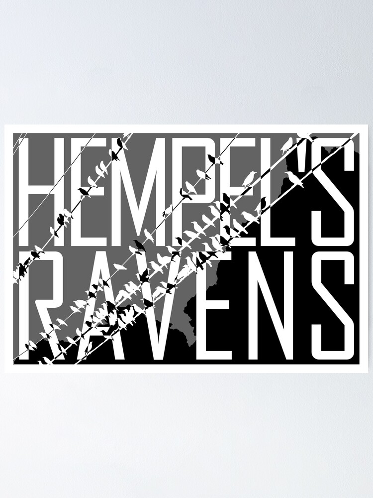 "Hempel's raven paradox reverse" Poster for Sale by HolophraseD | Redbubble