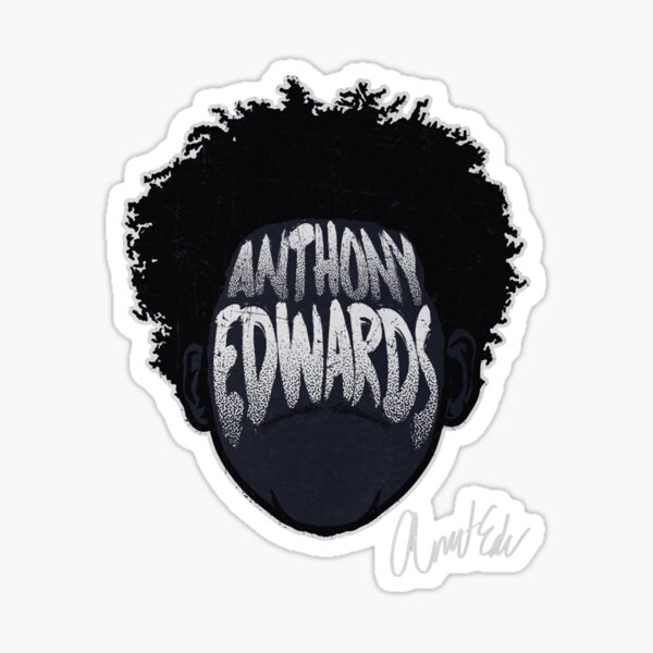 "Anthony Edwards Player Silhouette" Sticker for Sale by richardreesep ...