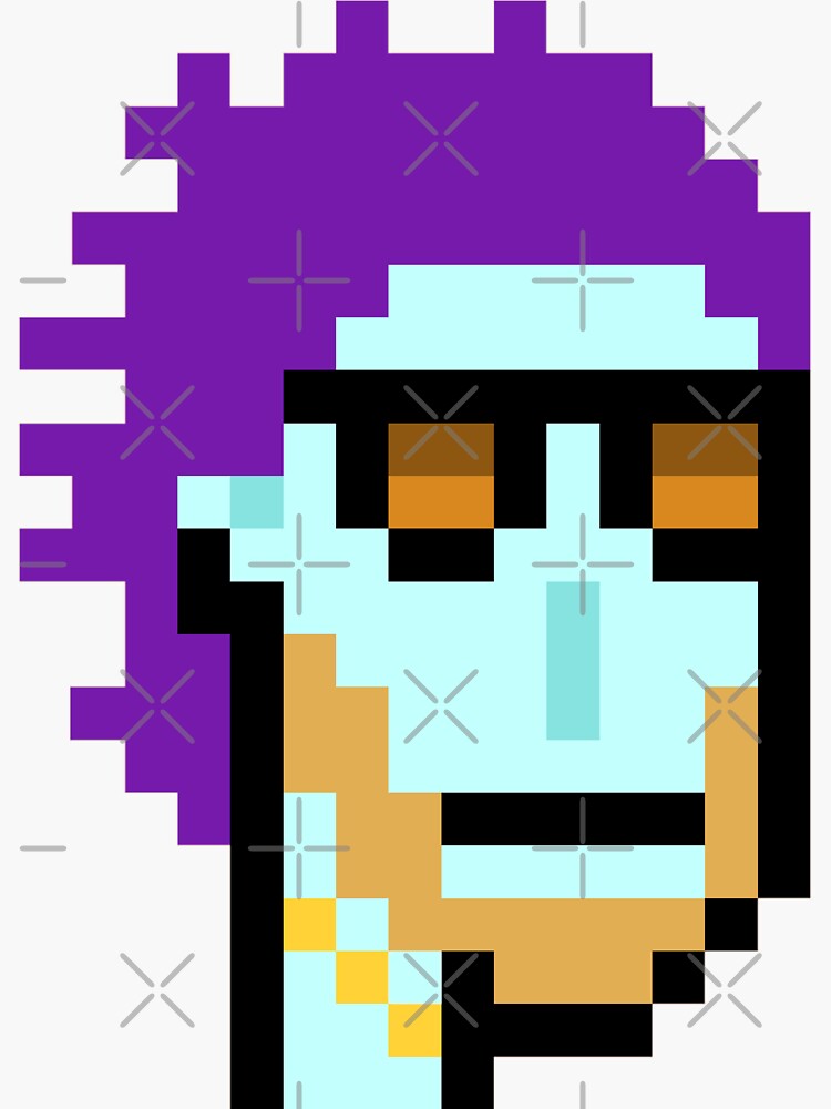 "Nft Alien CryptoPunk" Sticker for Sale by JelloTees | Redbubble