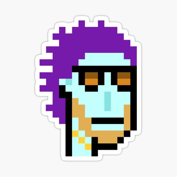 "Nft Alien CryptoPunk" Sticker for Sale by JelloTees | Redbubble