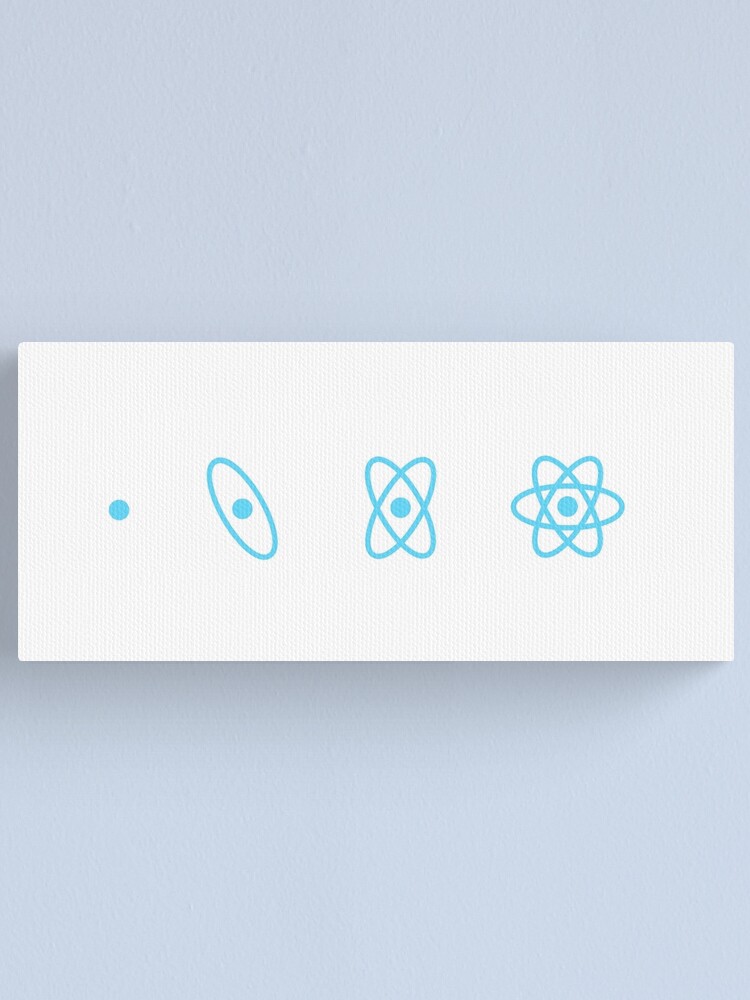 "React.js logo" Canvas Print by hipstuff | Redbubble