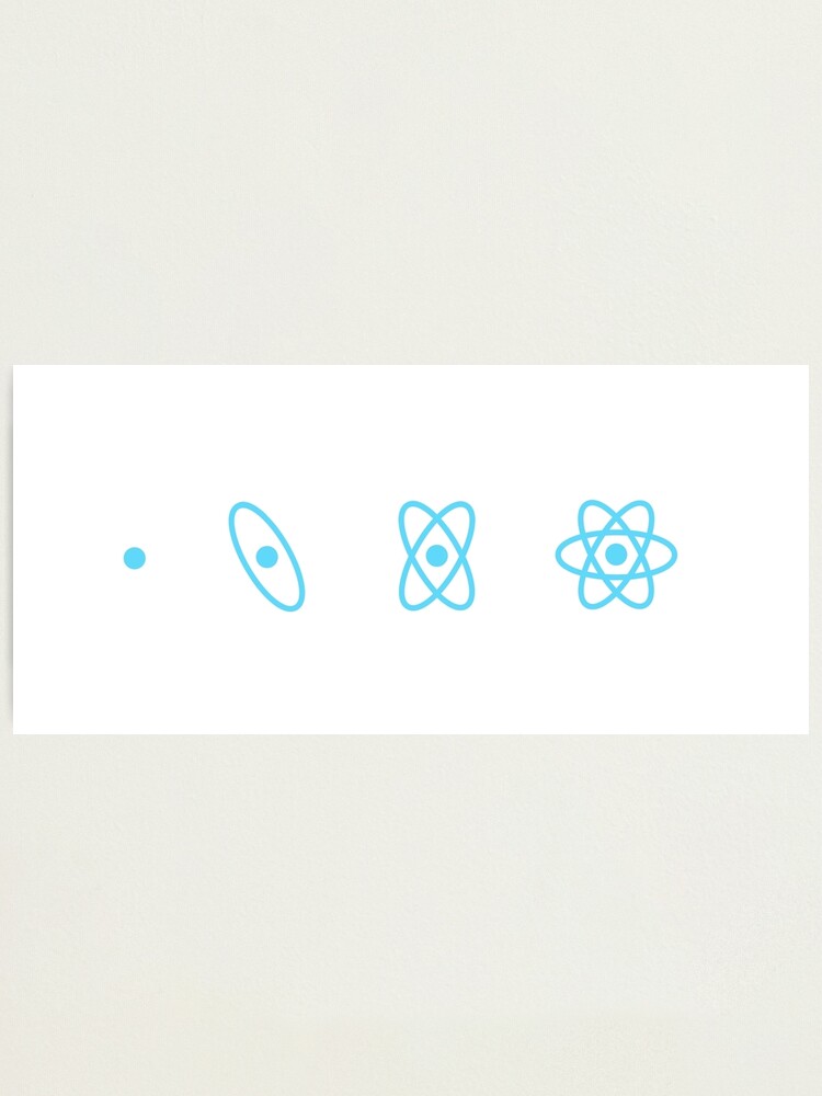 "React.js logo" Photographic Print by hipstuff | Redbubble