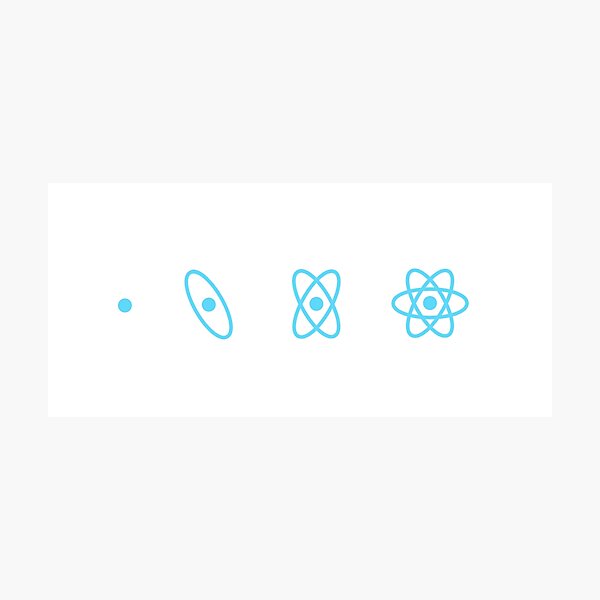 "React.js logo" Photographic Print by hipstuff | Redbubble