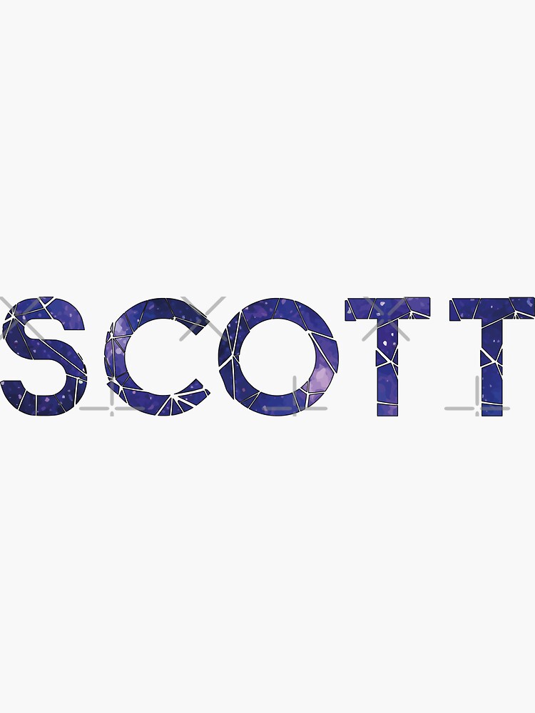 "SCOTT Name I - My name is SCOTT - typography name - Galaxy Vibe ...