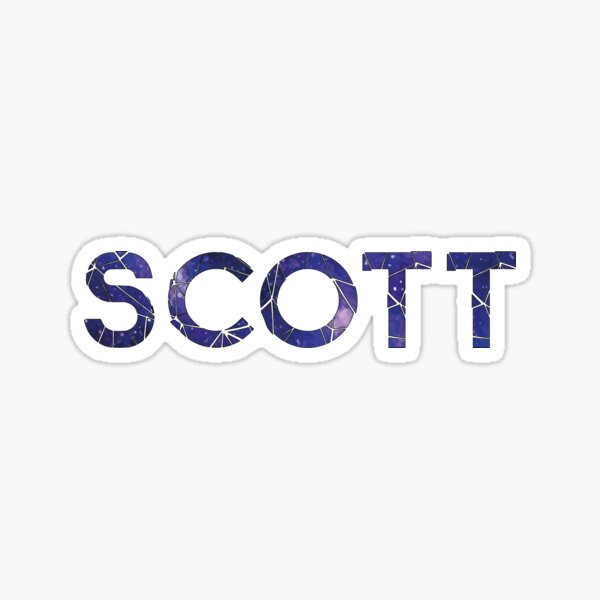 "SCOTT Name I - My name is SCOTT - typography name - Galaxy Vibe ...