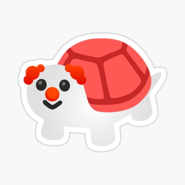 "Clown Turtle " Sticker for Sale by ajrodz | Redbubble