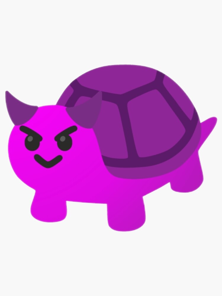"Devil Turtle " Sticker for Sale by ajrodz | Redbubble