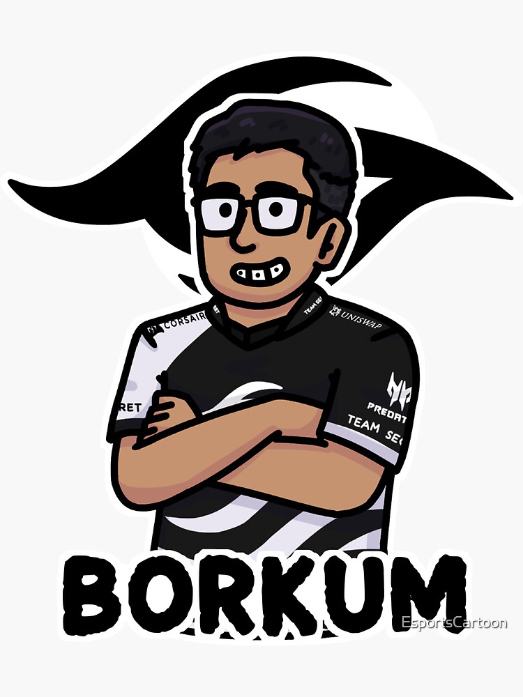 "Team Secret BORKUM 2022" Sticker for Sale by EsportsCartoon | Redbubble