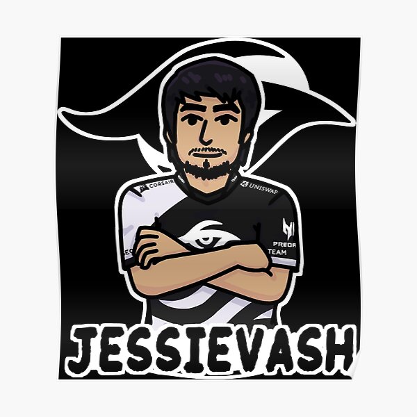 "Team Secret JessieVash 2022" Poster for Sale by EsportsCartoon | Redbubble