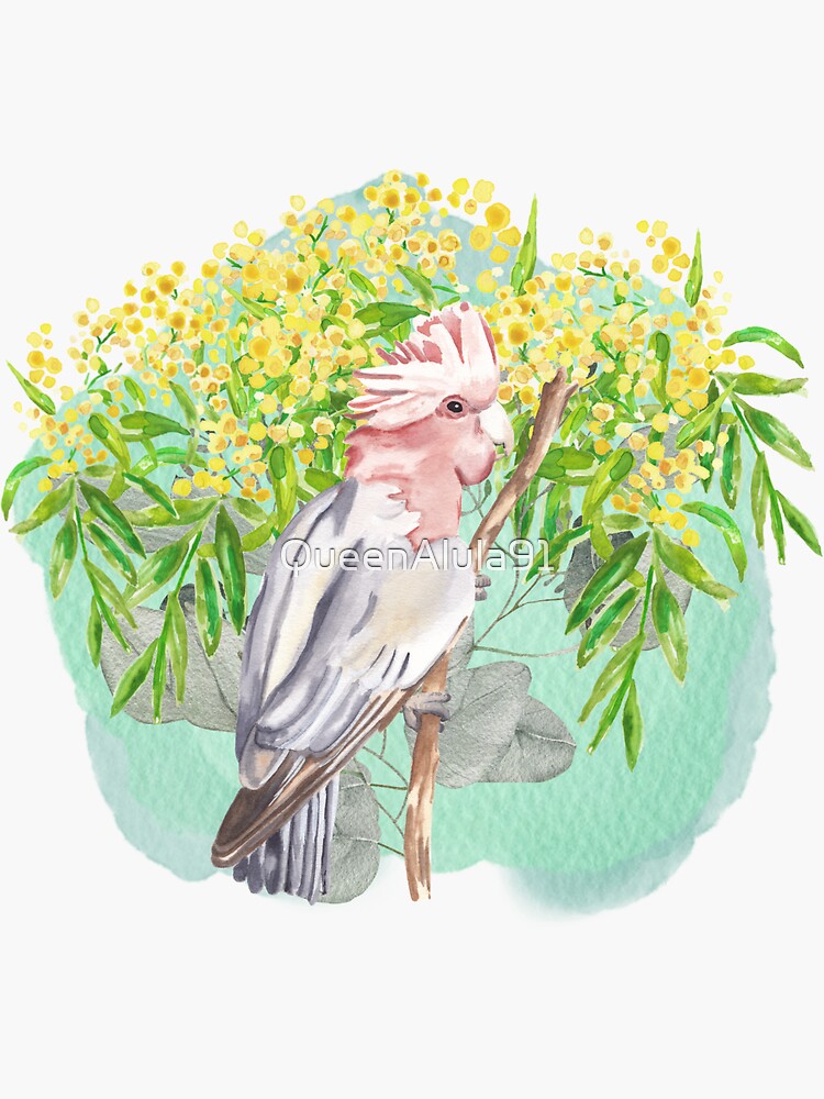 "Galah" Sticker for Sale by QueenAlula91 | Redbubble