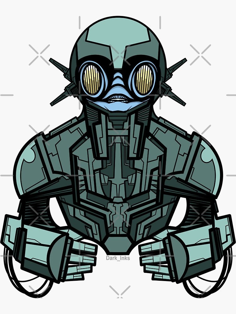 "Hellfire Warden" Sticker for Sale by Dark-Inks | Redbubble