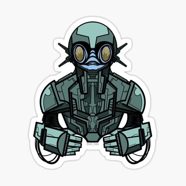 "Hellfire Warden" Sticker for Sale by Dark-Inks | Redbubble