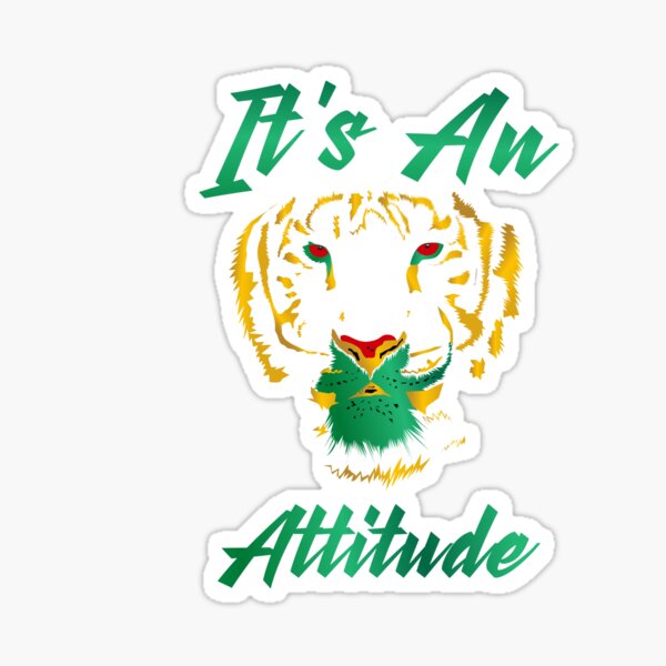 "Attitude t-shirt for boys, it's an attitude " Sticker for Sale by ...