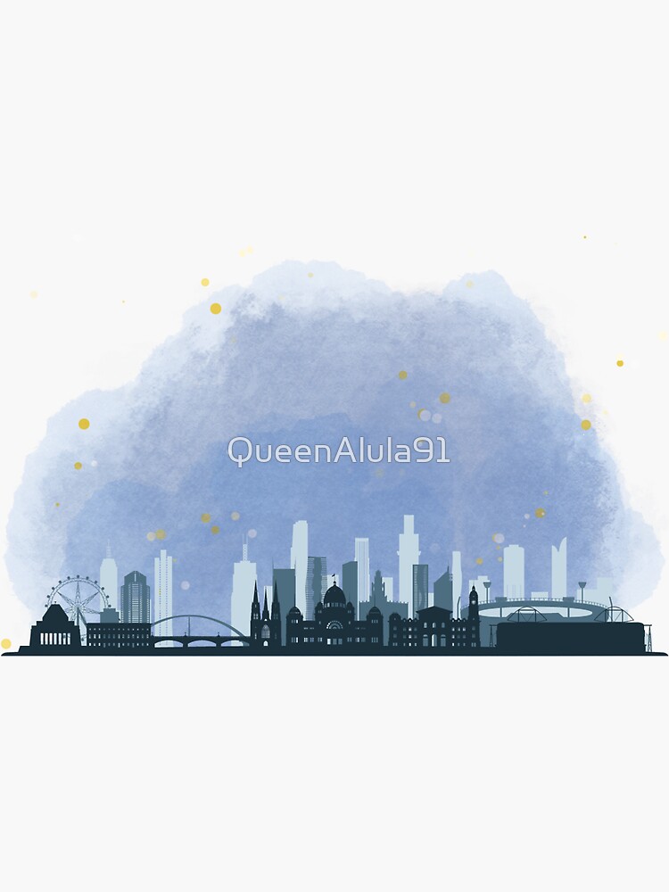 "Melbourne" Sticker for Sale by QueenAlula91 | Redbubble