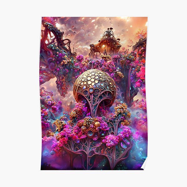 "Cosmic Estate" Poster for Sale by FunkyDelights | Redbubble