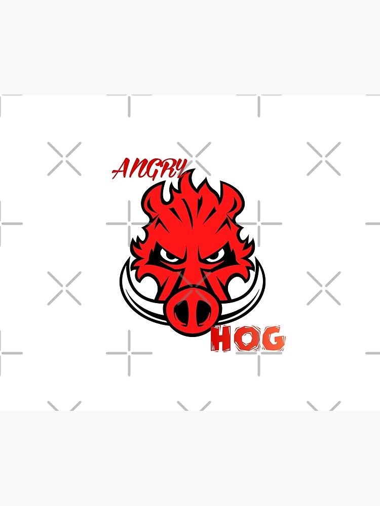 "Angry Wild Hog Cartoon Boar Funny Animal Pig Head" Poster for Sale by ...