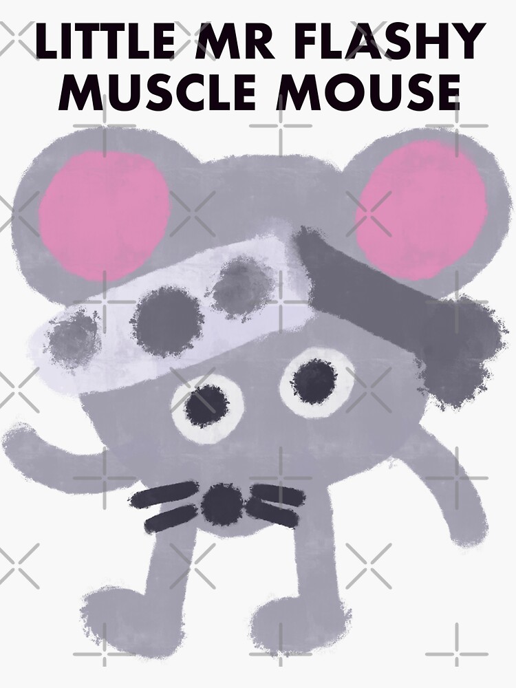 "Demon Slayer Little Mr Flashy Muscle Mouse" Sticker for Sale by ...