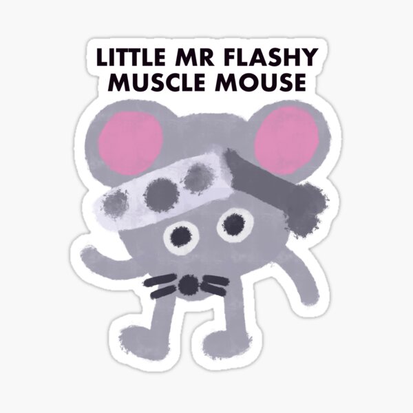 "Demon Slayer Little Mr Flashy Muscle Mouse" Sticker for Sale by ...