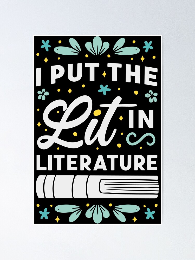 "Reading literature poster design" Poster for Sale by Palteeshop ...