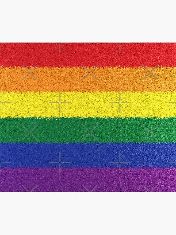 "Colorful LGBT Flag Made of Tiny Pebbles" Poster for Sale by GinXArts ...