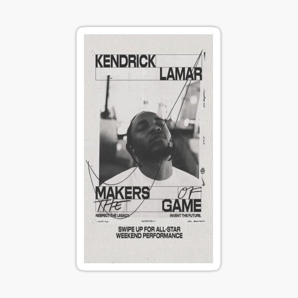 "kendrick Lamar : Aesthetic " Sticker for Sale by Louiscardin | Redbubble