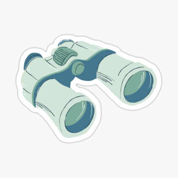 "Binoculars To View Inner Beauty" Sticker for Sale by Thefullhouse ...