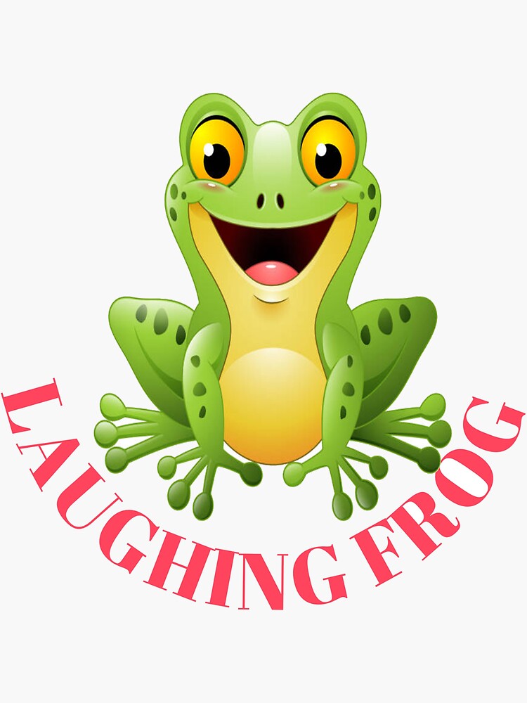 "Laughing Frog" Sticker for Sale by TOPHIA | Redbubble