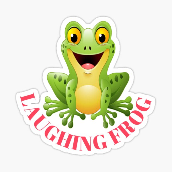 "Laughing Frog" Sticker for Sale by TOPHIA | Redbubble