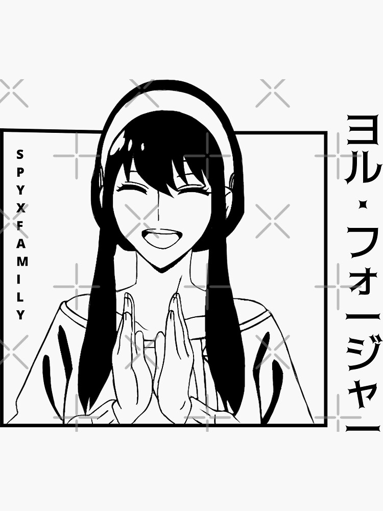 SALE ] SPY X FAMILY ANIME || YOR FORGER SMILE MANGA " Sticker for Sale ...