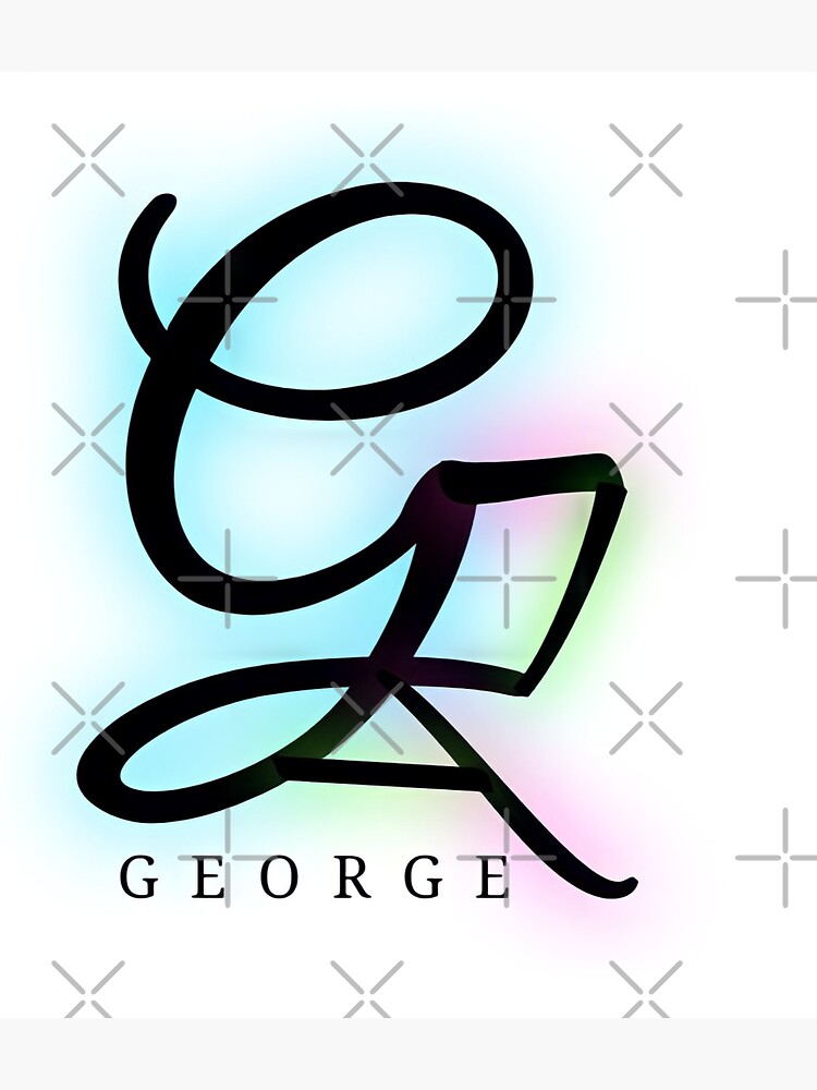 "George name logo" Sticker for Sale by Supriyart | Redbubble