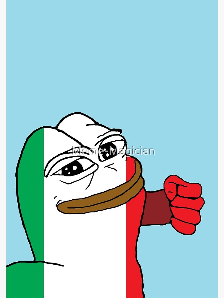 "Punching Pepe (Italy)" Spiral Notebook for Sale by Meme-Magician ...